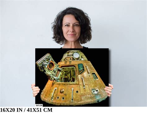 Apollo 11 Command Module Spacecraft Wall Art Space Enthusiast Etsy