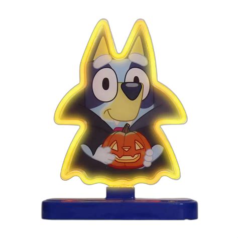 Bluey Holding Pumpkin Neon Night Light