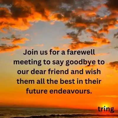100 Creative Farewell Invitation Message For Everyone