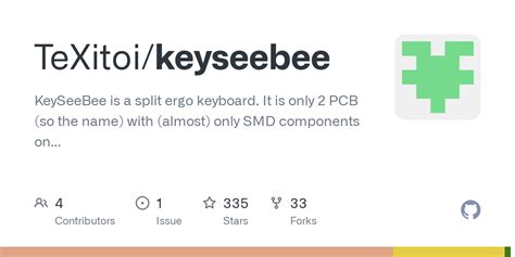 Github Texitoi Keyseebee Keyseebee Is A Split Ergo Keyboard It Is Only Pcb So The Name