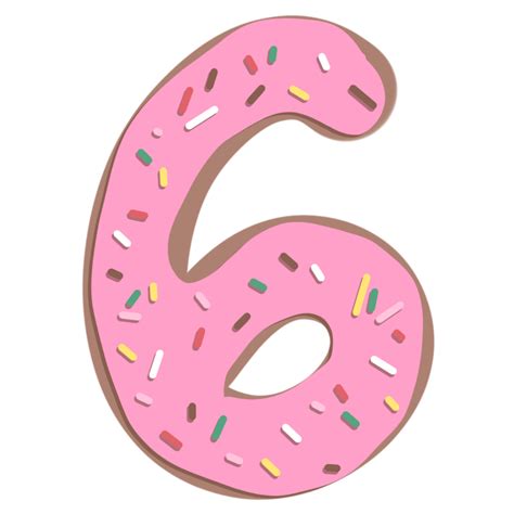 Cute Six Numeric 58284669 Png