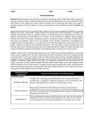 Task Performance Docx NAME DATE SCORE TASK PERFORMANCE Direction Read And Analyze