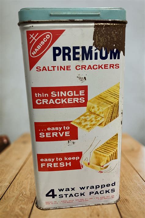 Vintage Nabisco Cracker Tin Etsy