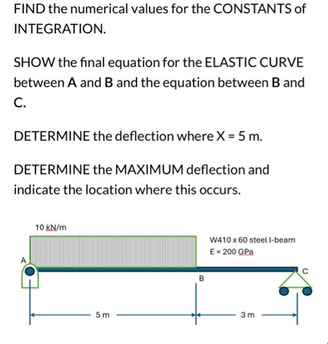 Solved How to solve FIND the numerical values for the | Chegg.com