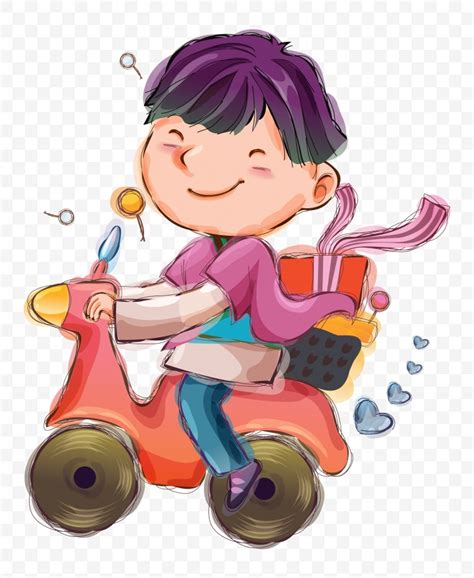 卡通摩托骑摩托卡通图片卡通头盔大山谷图库