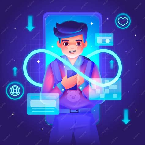 Premium Vector Gradient Endless Scrolling Illustration