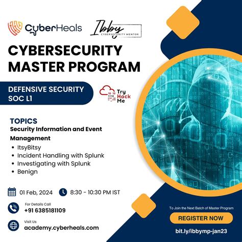 Cybersecurity Master Program Topics Security Information And Event