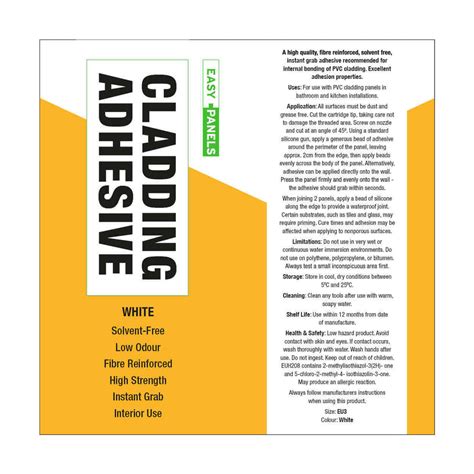 Easy Panels Cladding Adhesive Easy Panels