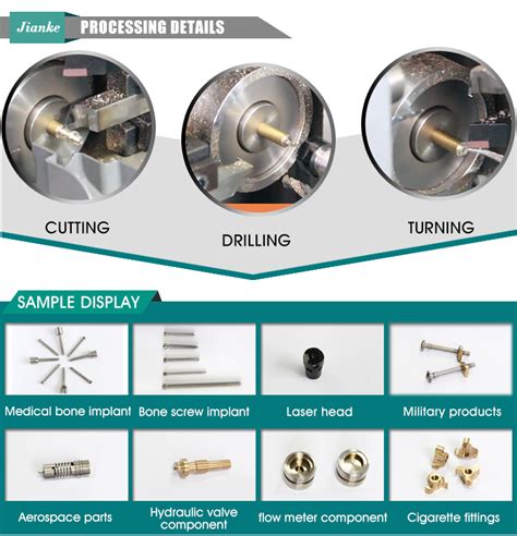 6 Axis Double Spindle Swiss Type Cnc Lathe For Aluminum Base Coupling Sleeve High Quality 6