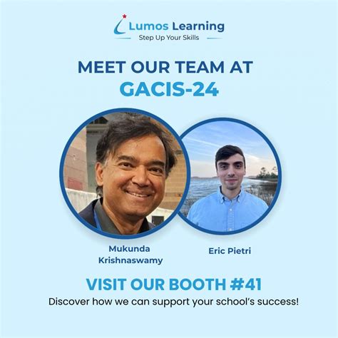 🎉 Meet The Lumos Learning Team At 𝐆𝐀𝐂𝐈𝐒 𝟐𝟎𝟐𝟒 🎉 We Re Thrilled… Lumos