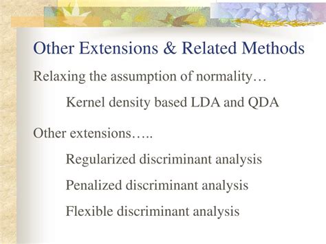 Ppt Linear Discriminant Analysis And Its Variations Powerpoint