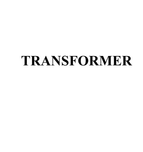 Method Statement For Transformer Site Testing Procedure