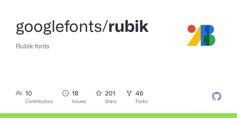 GitHub Googlefonts Rubik Rubik Fonts