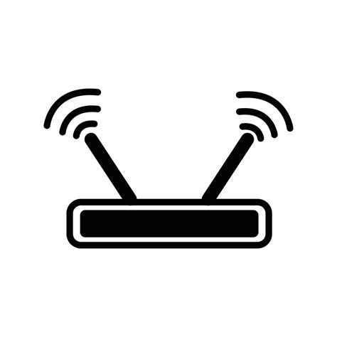 Vector Vector Wireless Router Icon On White Background Vector Art At Vecteezy