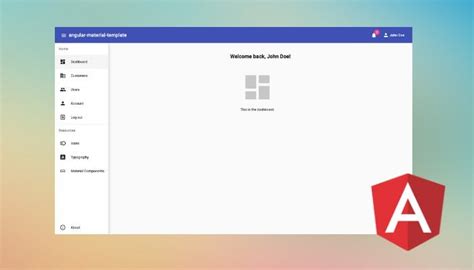 Minimal Angular Material Starter Template Free Angularmaterial