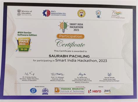 Saurabh Pachling On Linkedin Sih Innovation Ai Ml Hackathon Techenthusiast