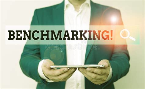 Word Writing Text Benchmarking Business Concept For Evaluate Something