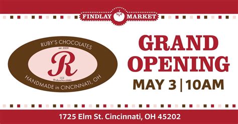 Rubys Chocolates Grand Opening 1725 Elm Street Cincinnati Oh 45202 3