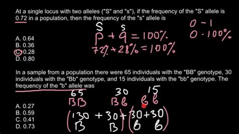 How To Find Allelic And Genotypic Frequencies In Genetics Nikolays Genetics Lessons Posted On