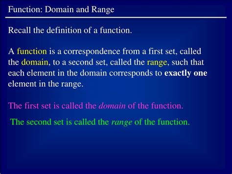 PPT Function Domain And Range PowerPoint Presentation Free Download ID 4938817