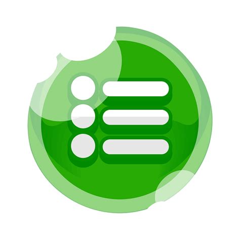 Round Green Checklist Button Free Vector Icons On