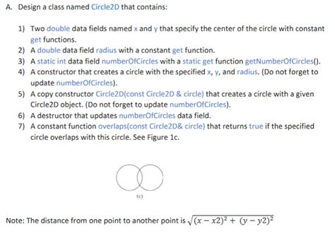 solved a design a class named circle2d that contains 1
