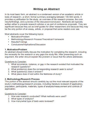 Abstract Examples Pdf Examples