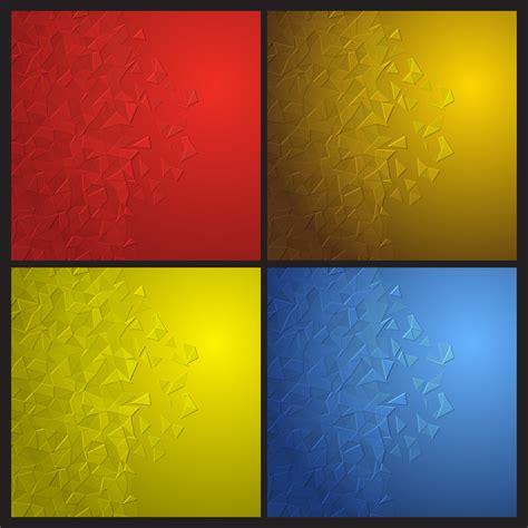 Set Of Abstract Geometric Backgrounds Polygonal Vector Design 12605610 Vector Art At Vecteezy