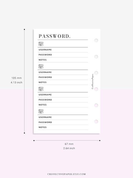 T119 Website Login Password Tracker Creffectivepaper