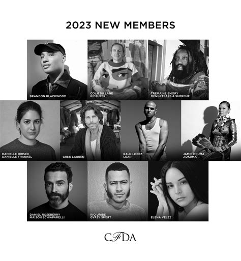 The 2023 New Cfda Members Cfda
