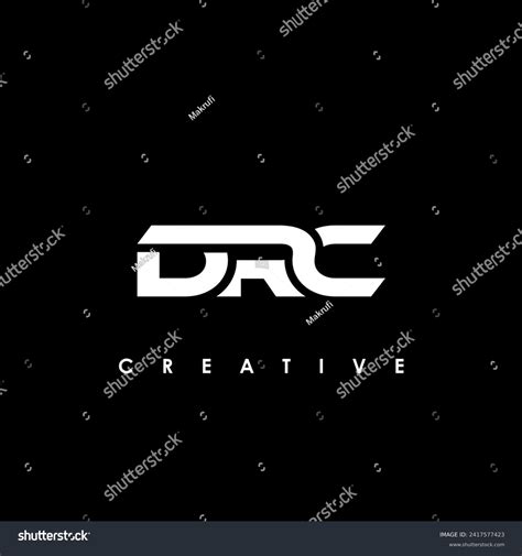 Drc Letter Initial Logo Design Template Stock Vector Royalty Free