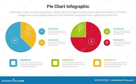 Piechart Or Pie Chart Diagram Infographics Template Diagram With 2 Point With Piechart