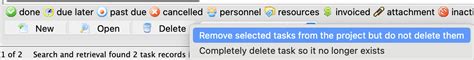 Project Tasks Tab Arts Management Systems