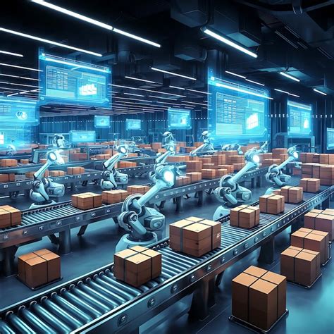 Automated Logistics Advanced Ai Transforming Smart Warehouse Distribution Systems Premium Ai