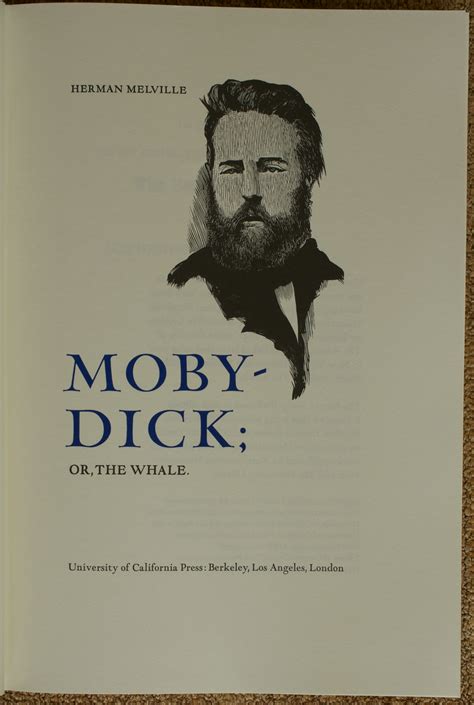 Moby Dick Published By University Of California Press And Arion Press