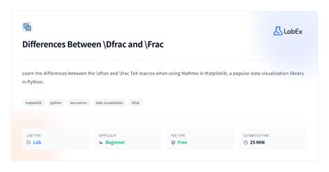 differences between dfrac and frac in matplotlib labex