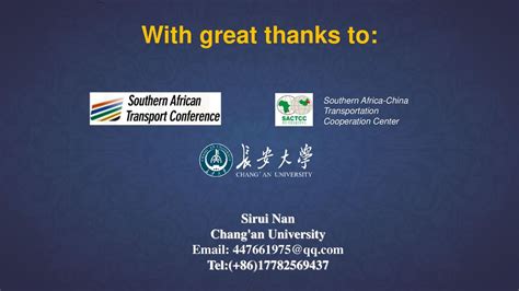 Southern African Transport Conference Ppt Download