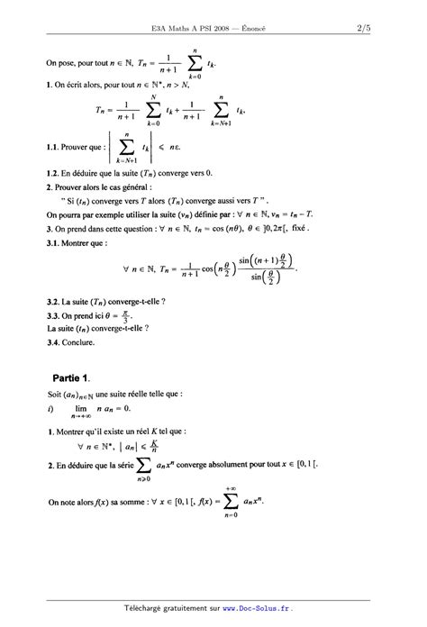PDF Télécharger comment calculer la somme d une série Gratuit PDF PDFprof com