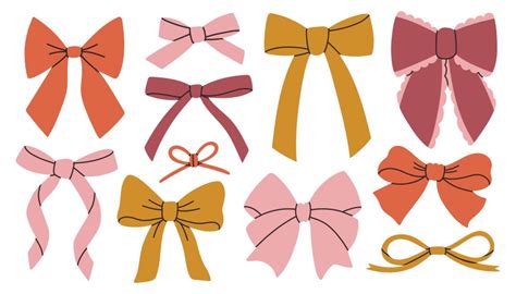 Pink Bow Present Vector Images Over 8 700