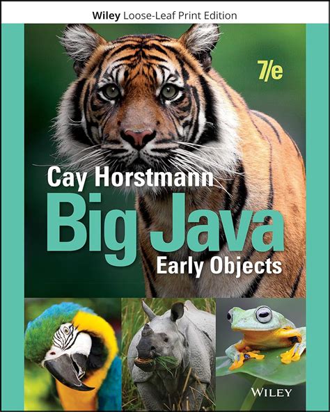 big java early objects horstmann cay s 9781119740209 books