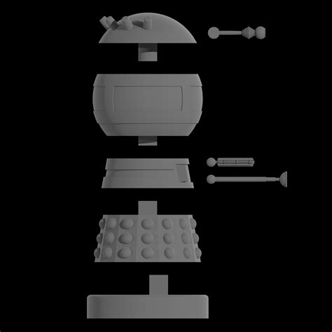 🛰 Tv21 Comics Dalek Emperor 28mm32mm Miniature・ 3d File For 3d