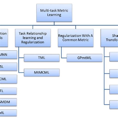 A Summary Of Multi Task Metric Learning Approaches This Figure Gives A Download Scientific