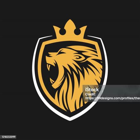 포효 사자 로고 벡터 디자인 일러스트 레이터 럭셔리 포효 사자 머리 로고 디자인 템플릿 추상 사자 문장 로고 벡터 디자인입니다