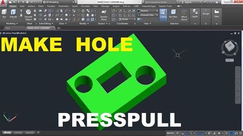 How To Create Hole In Autocad 3d Design Talk