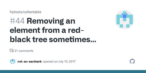 Removing An Element From A Red Black Tree Sometimes Modifies The Remaining Key Value Pairs