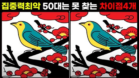 [틀린그림찾기 치매예방] 재미있고 건강한 집중력 인지력 향상 [다른그림찾기 두뇌운동] Youtube