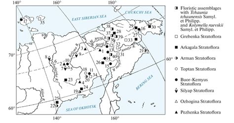 Main Areas Of Occurrence Of Deposits With Late Jurassic Early