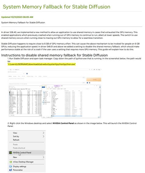 Nvidia Shared Memory Comfyanonymous ComfyUI Discussion GitHub