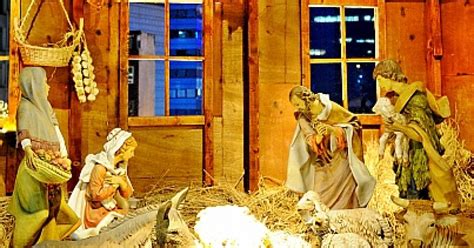 재현된 아기예수 마굿간