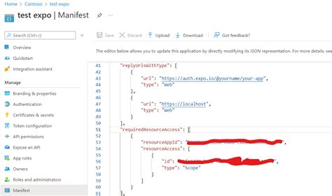 Azure Active Directory App Registration Doesnt Accept The Expo Go